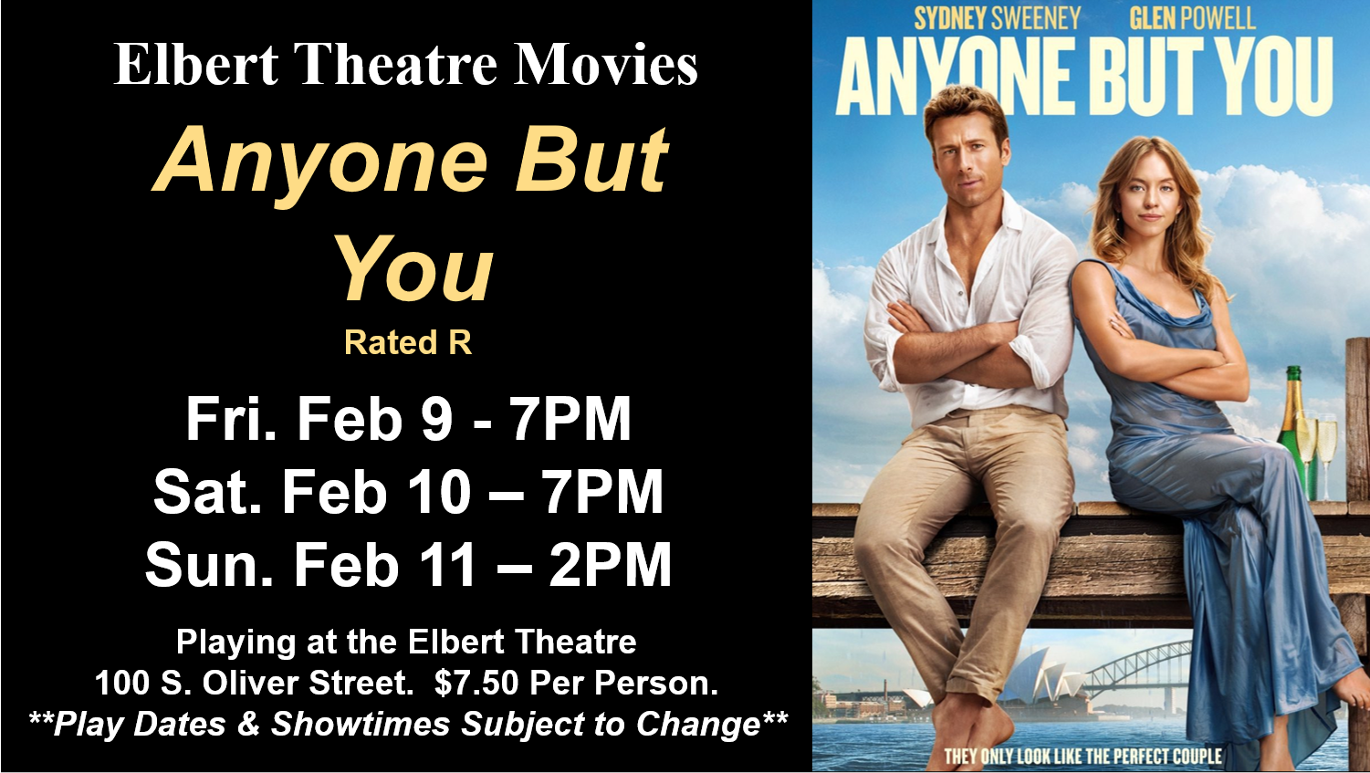 First-Run Movies at the Elbert Theatre